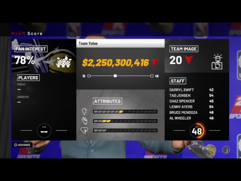 NBA 2k19 MyGM