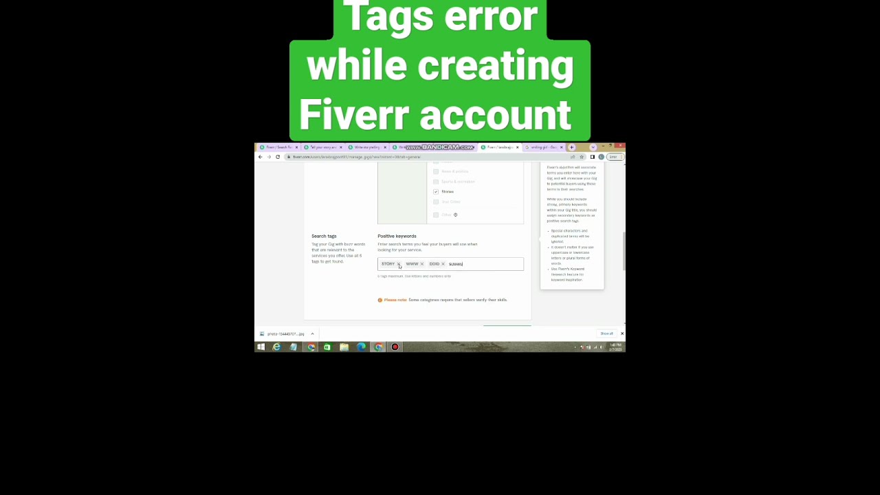 Tag List Must Contain At Least 1 Tag Fiverr Gig Problem Solved Tag List Must Contain At Least 1 Tag Fiverr Gig Problem Solved