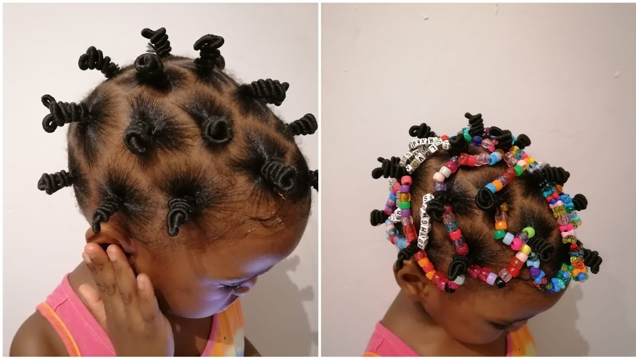 How to make Africa Threading on Natural Hair /Hair style for kids - YouTube