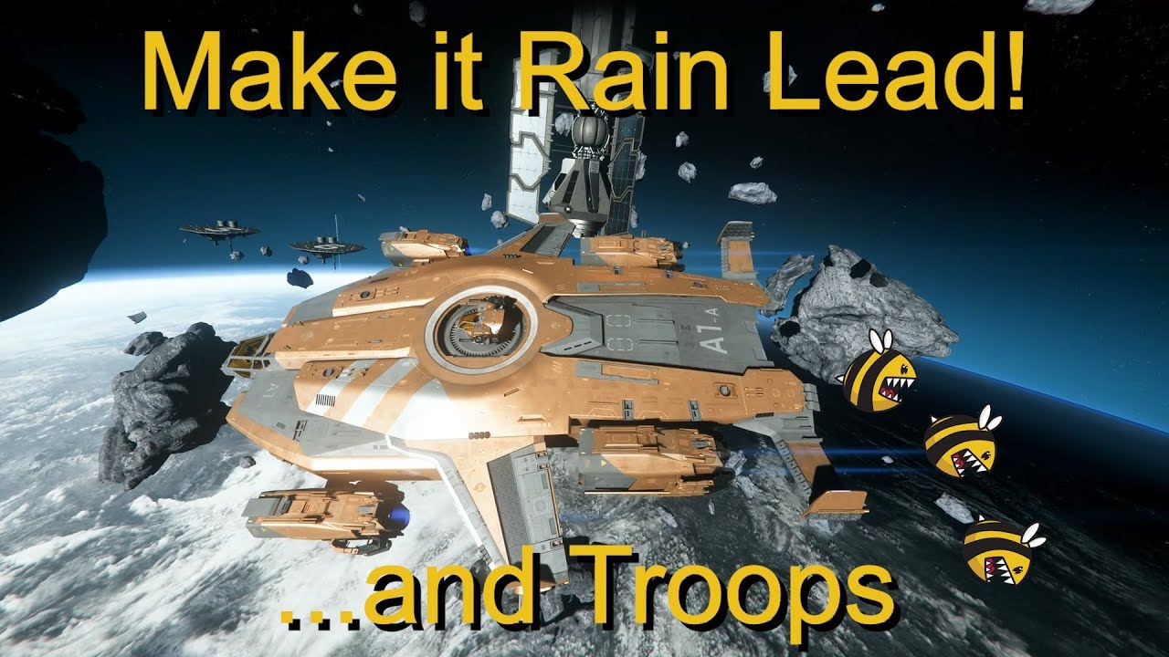 Star Citizen Hands On: The Anvil Valkyrie Liberator - YouTube