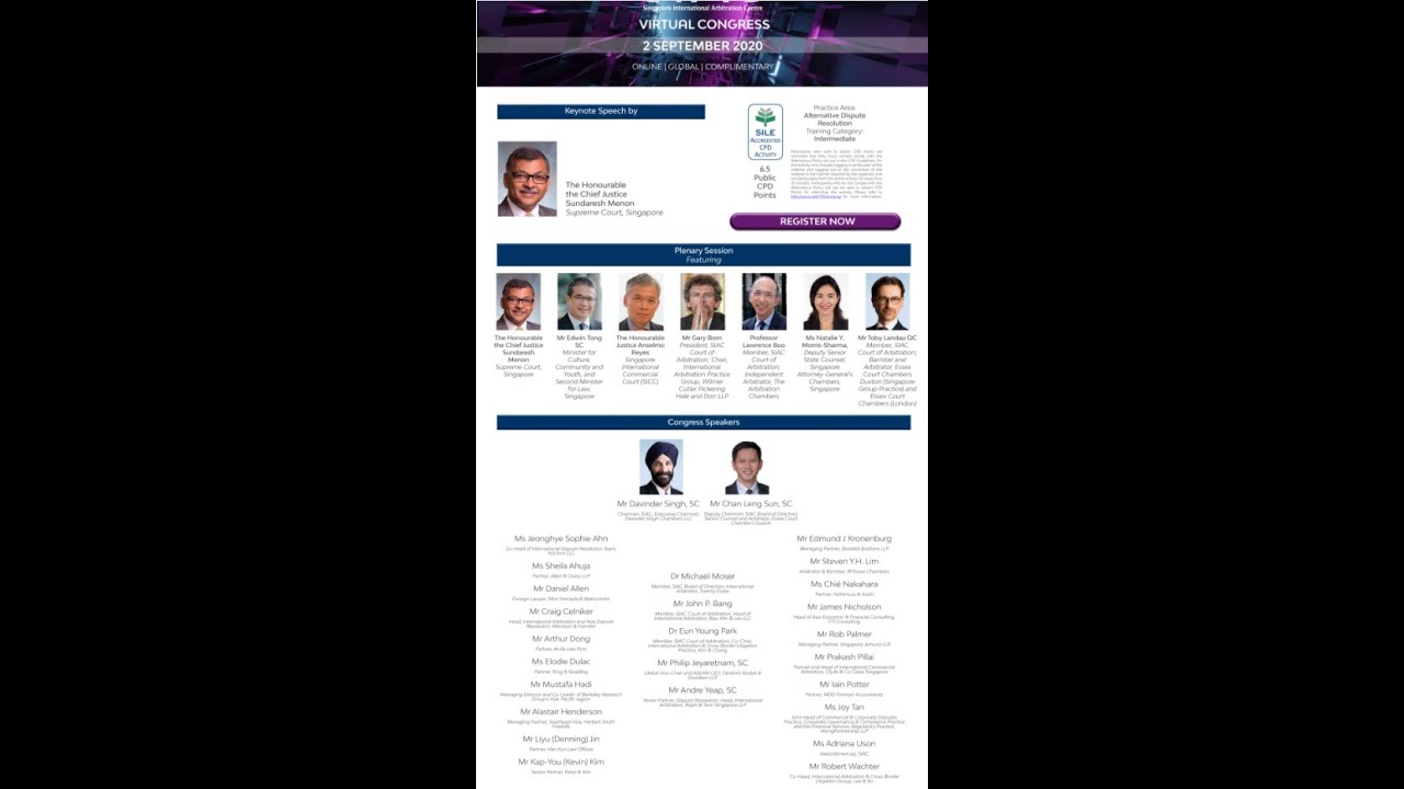SIAC Virtual Congress 2020: Virtual Hearing Demonstration - YouTube