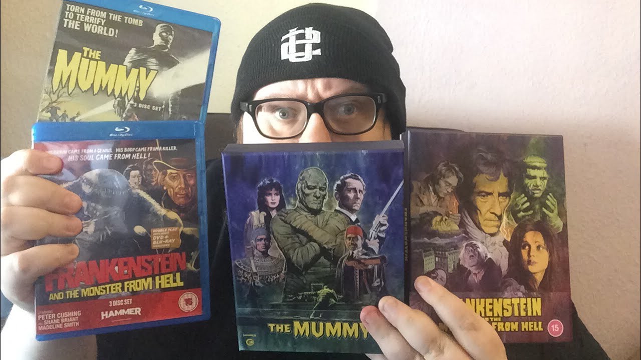 The Mummy & Frankenstein & Monster From Hell Second Sight Blu-ray Unboxing and 400 Subs Thanks ...