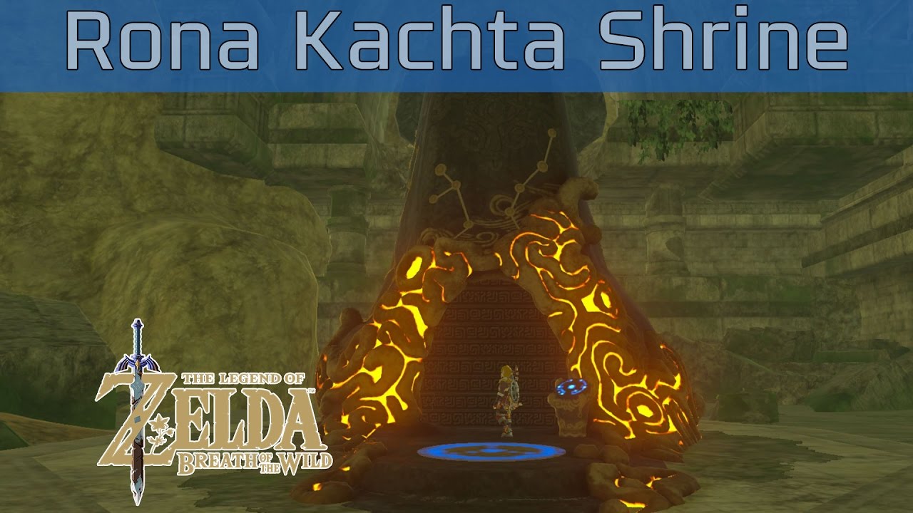 The Legend of Zelda: Breath of the Wild - Rona Kachta Shrine ...