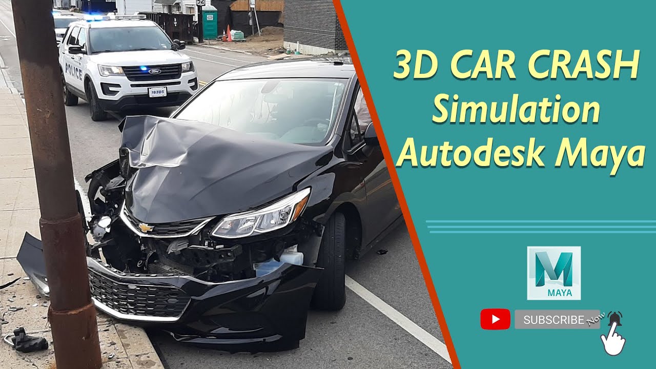 How to 3D Car Crash Simulation in Autodesk Maya | Full VFX Tutorial ...