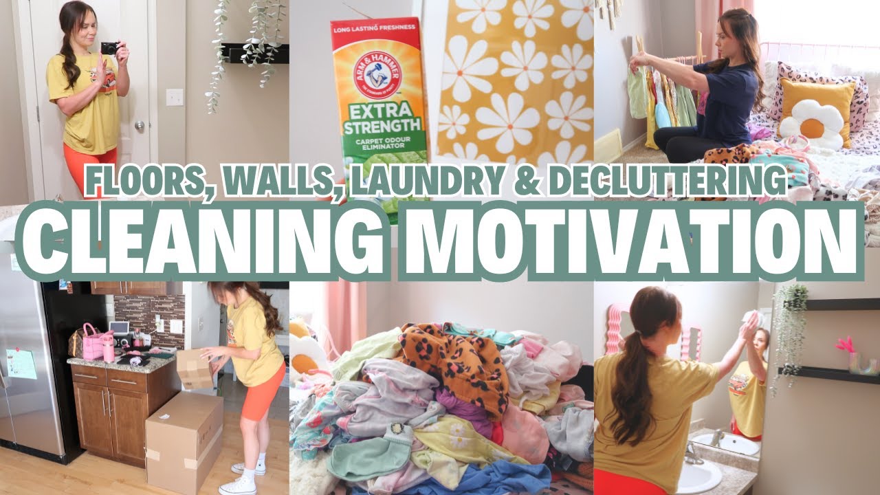 CLEANING MOTIVATION // STAY AT HOME MOM MOTIVATION // CLEANING WITH ME ...