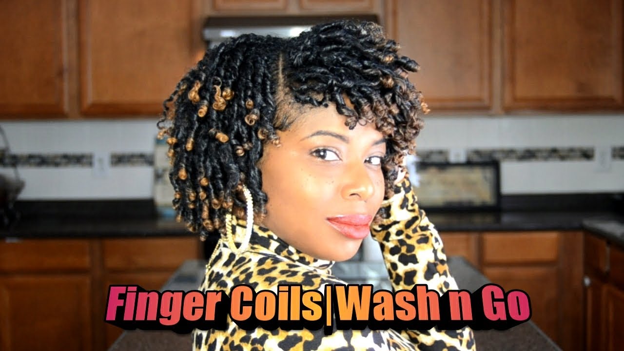 Finger Coils | Wash n Go - YouTube