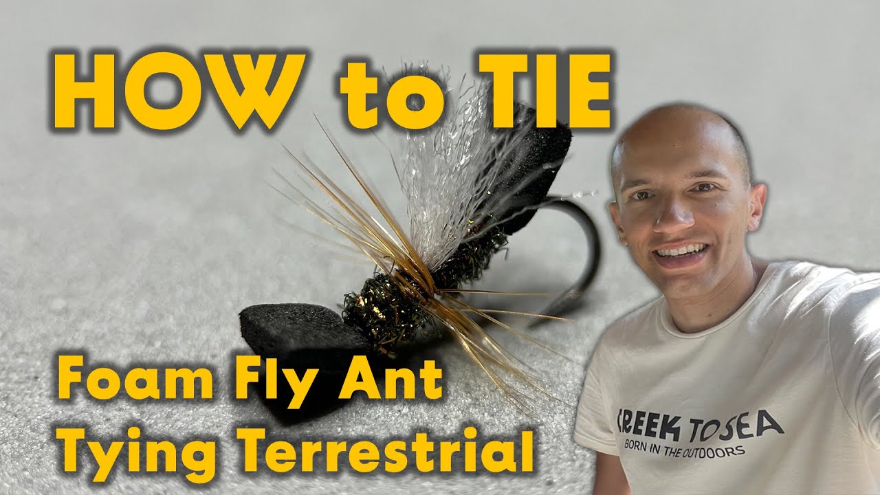 How to Tie a Fly Ant with Foam fly tying terrestrial variant tutorial ...
