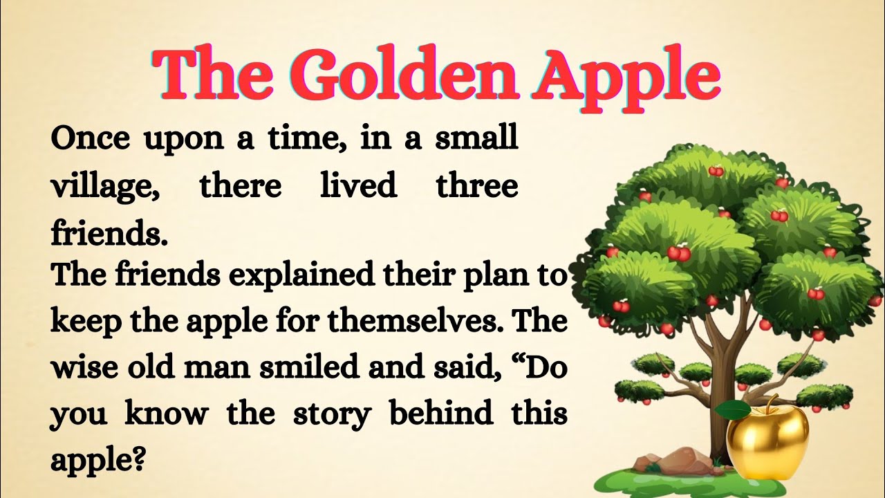 The Golden Apple#Improve your English|Reading Listening | English for ...
