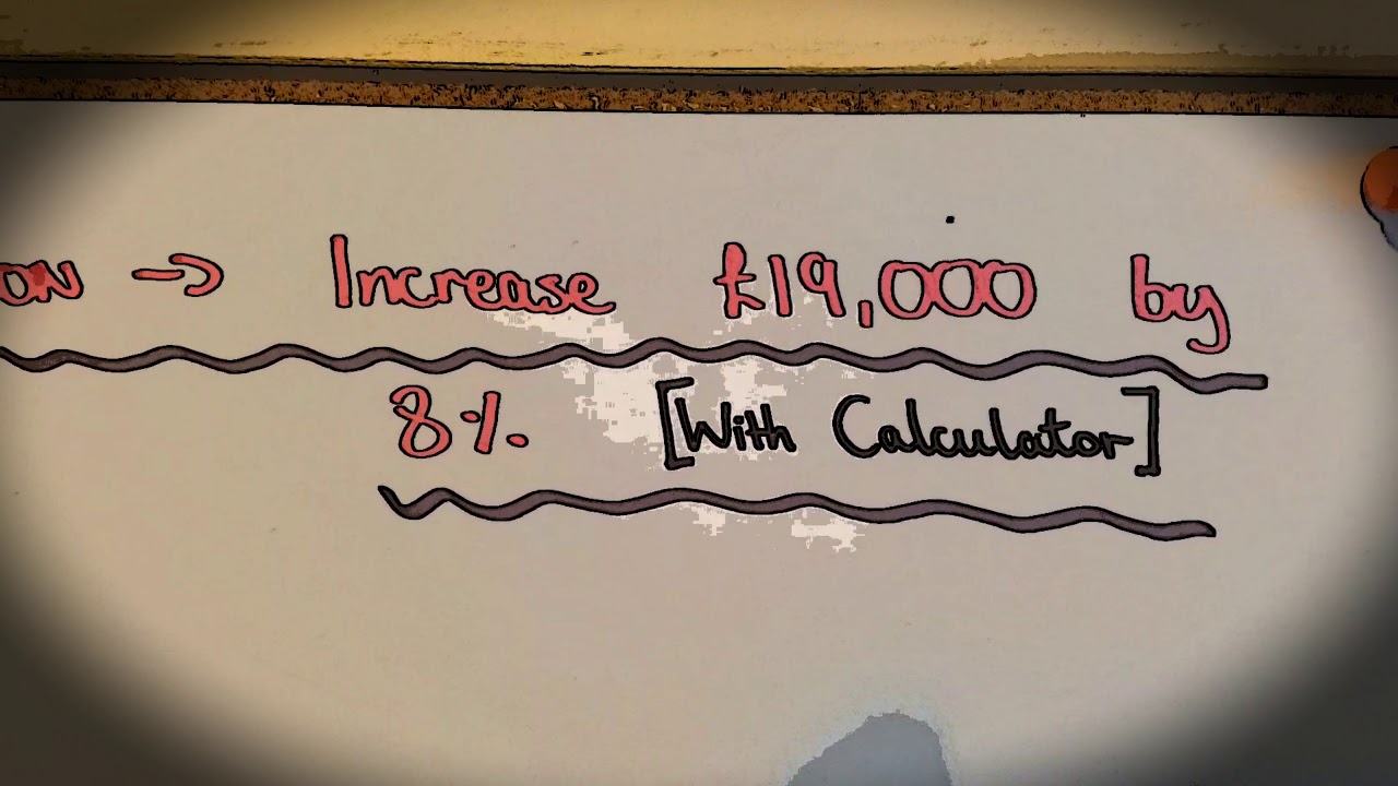 Increasing by a Percentage EASY Multiplier Method!!! (With Calculator ...