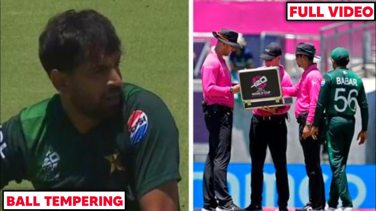 Watch : Full Video Of Ball Tempering by Haris Rauf During PAK vs USA ...