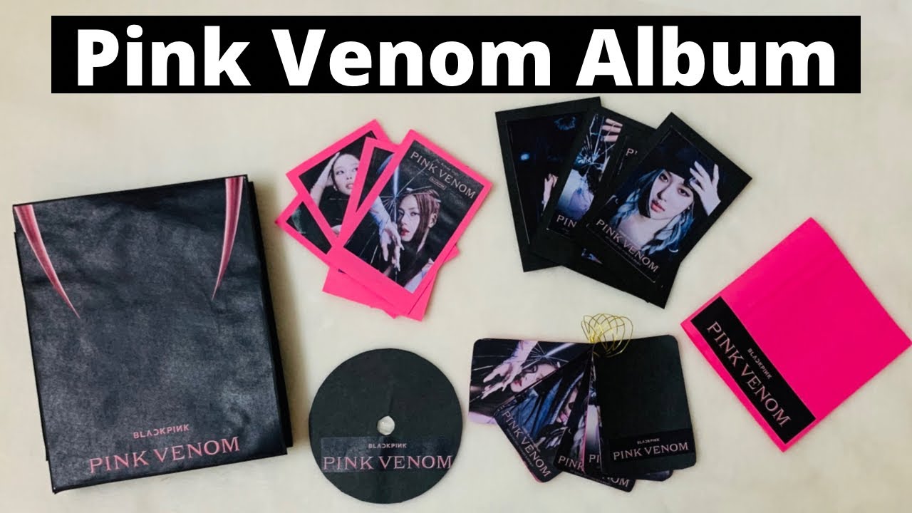 Black Pink Pink Venom Album Unboxing 💖🖤 / Pink Venom album How to make ...