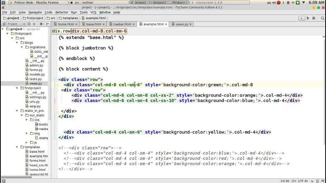 77 Python Web Django undrestanding Bootstrap - YouTube