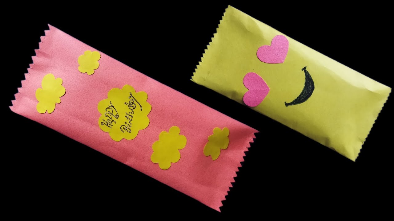 How to Make Chocolate Wrapper at Home | DIY Gift Wrapping Ideas ...