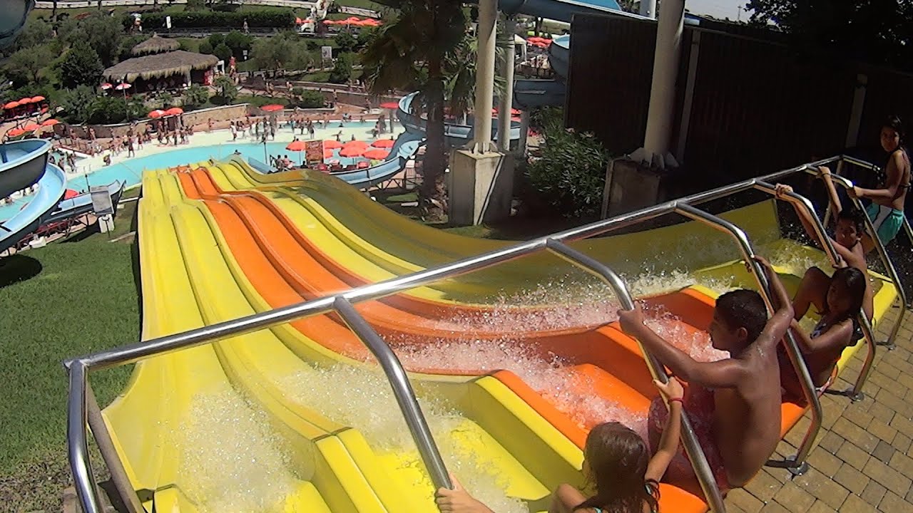 Multipista Water Slide at Hydromania - YouTube