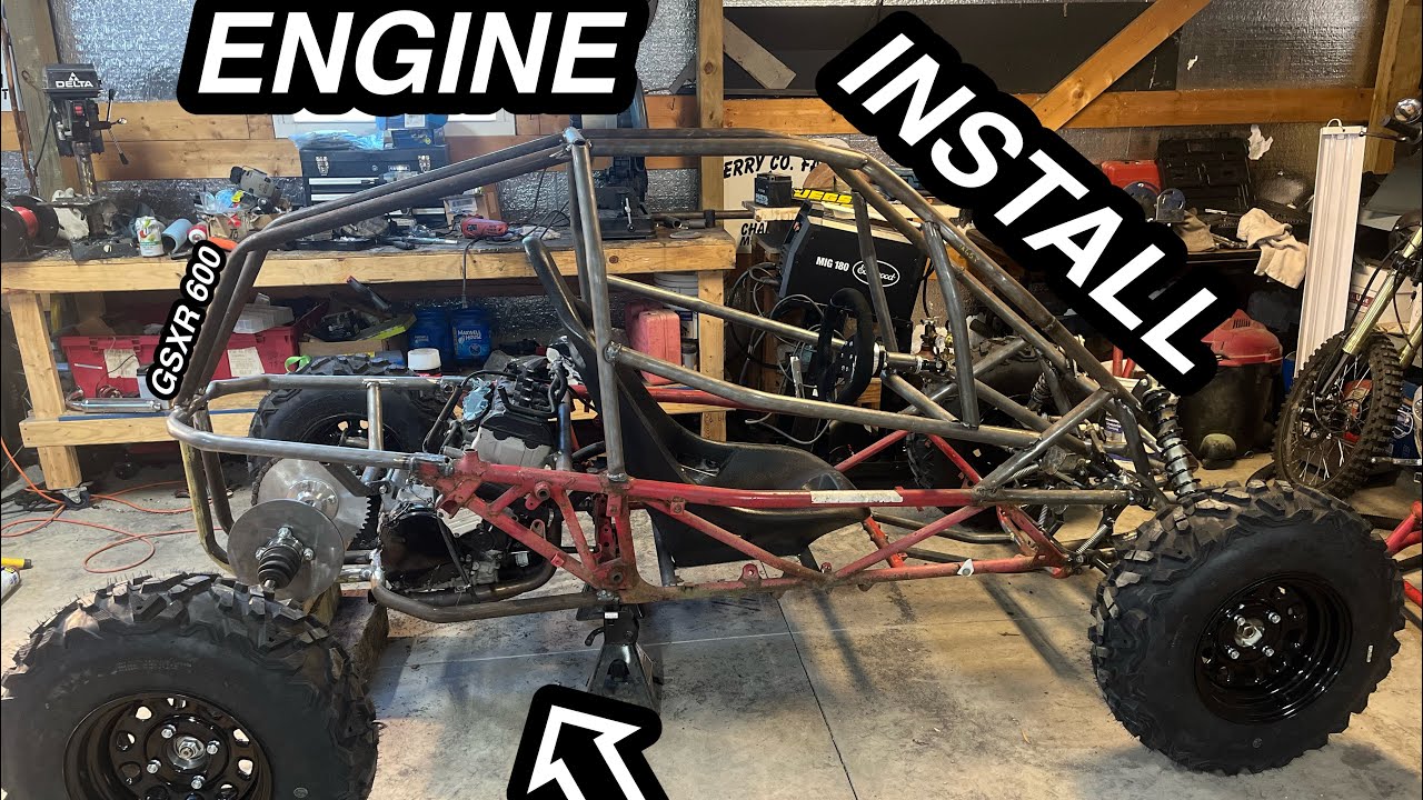 ENGINE INSTALL, GSXR 600 CROSS KART BUILD SERIES! - YouTube