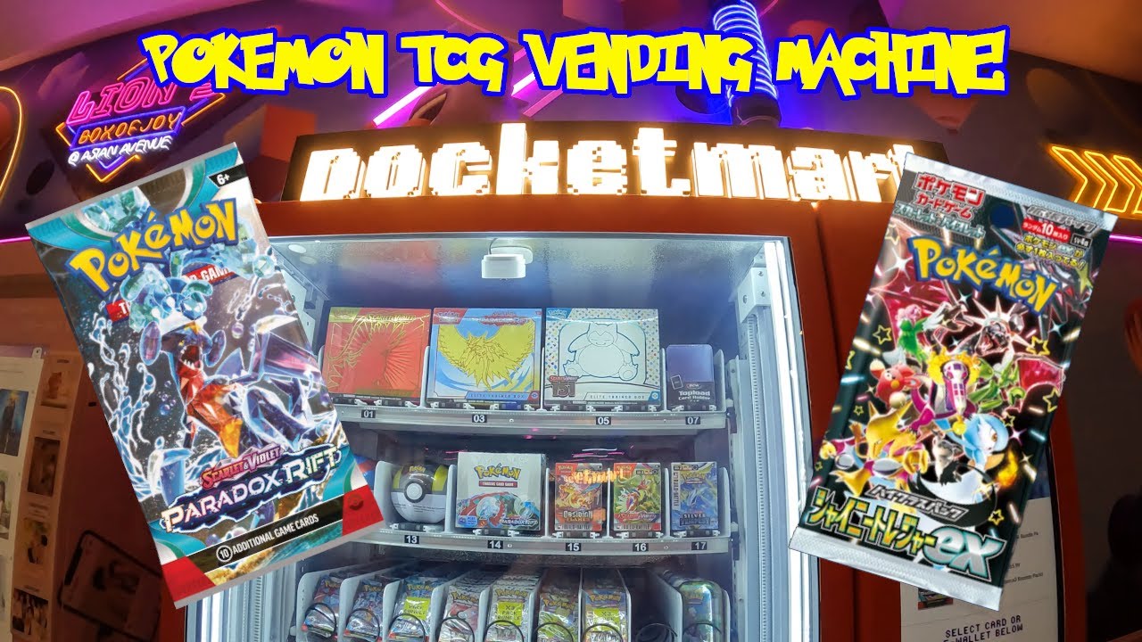 POKEMON TCG VENDING MACHINE! - YouTube