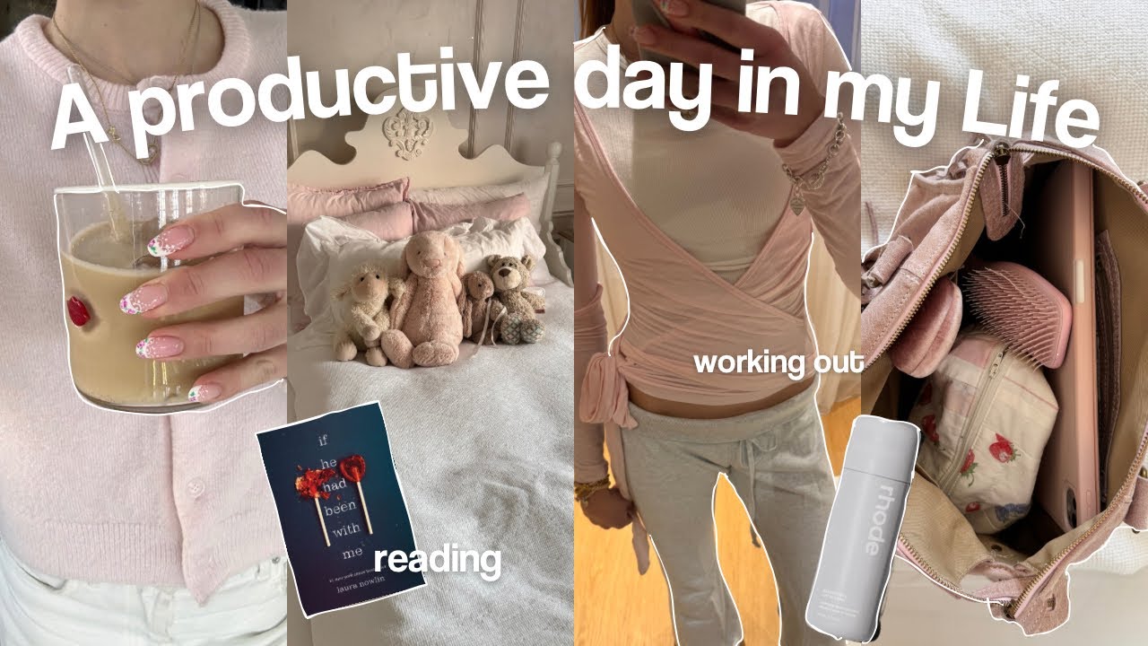 a productive day in my life (reading,working out...) - YouTube