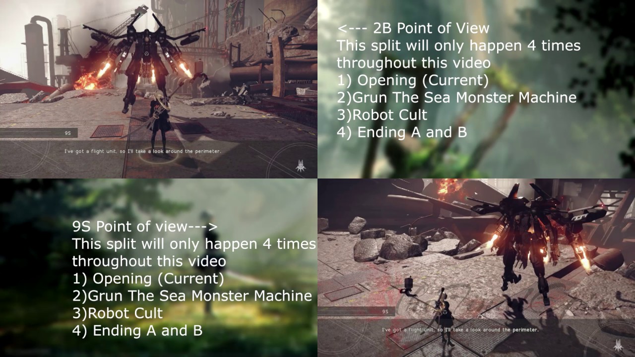 Nier Automata the Movie- All Main Story Cutscenes and Dialogues - YouTube