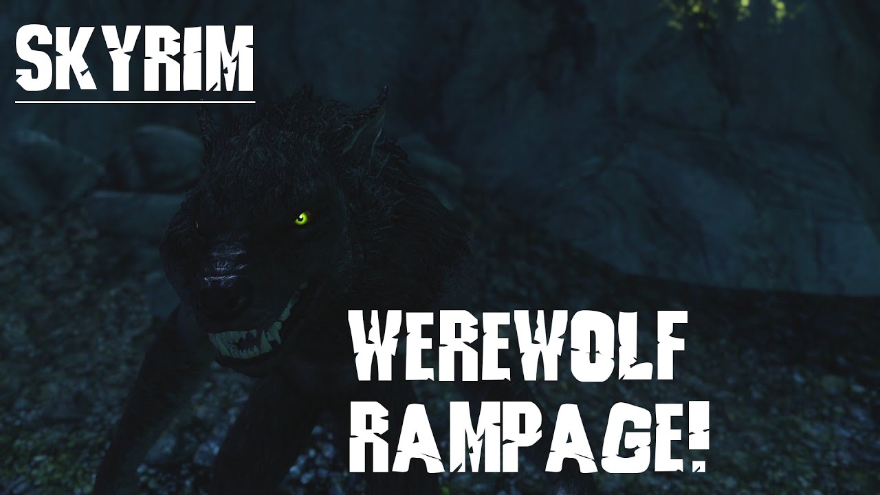 Skyrim: Werewolf Lunar Transformation - YouTube