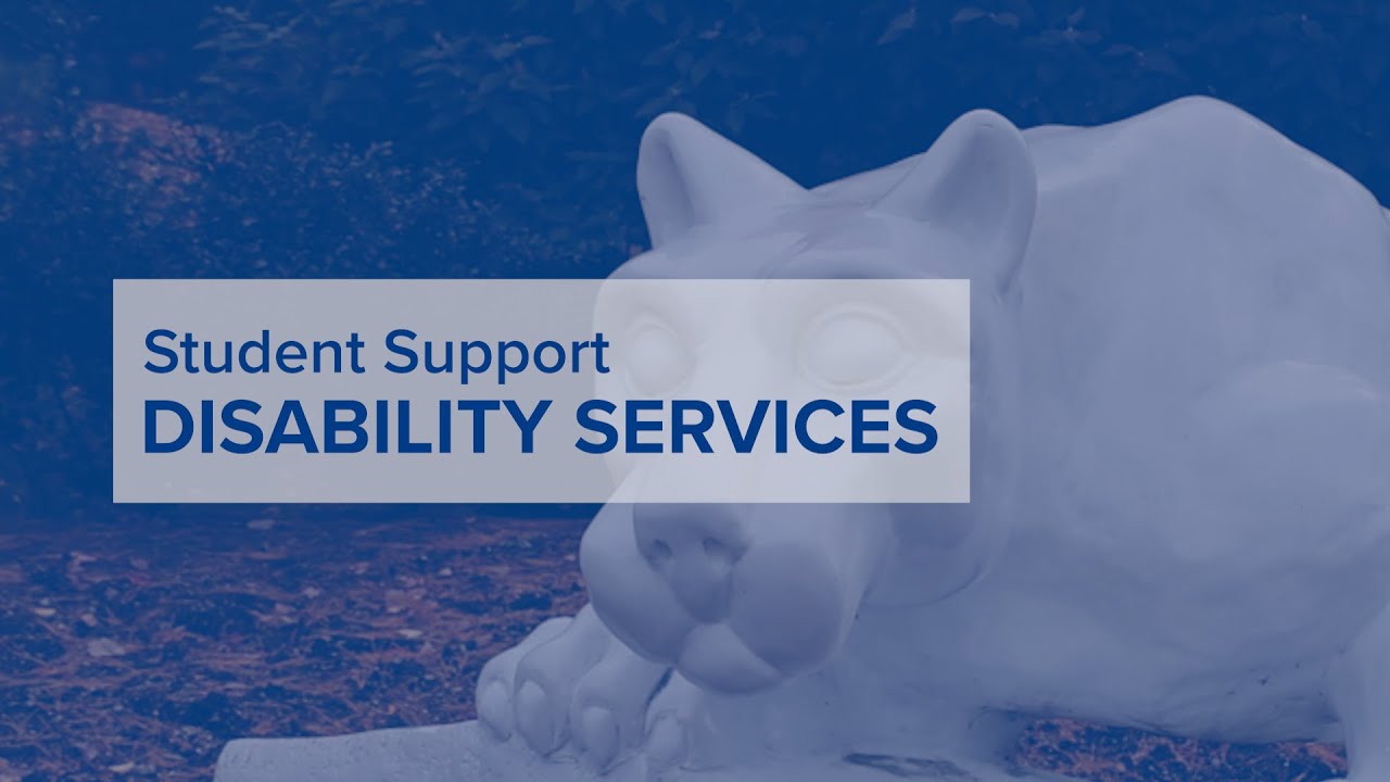 Student Support - Disability Services - YouTube