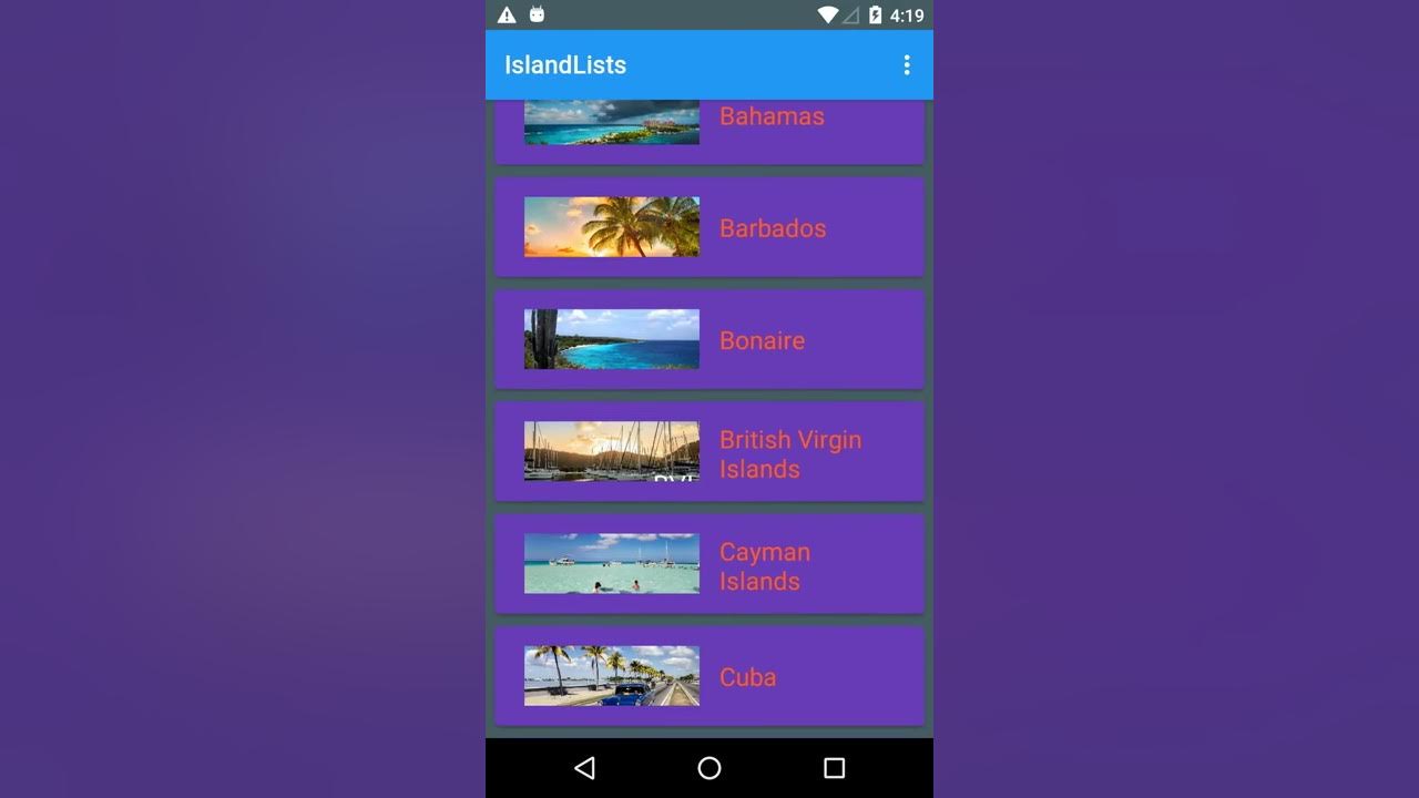 Android: CollapsingToolbarLayout with RecyclerView and CardView - YouTube