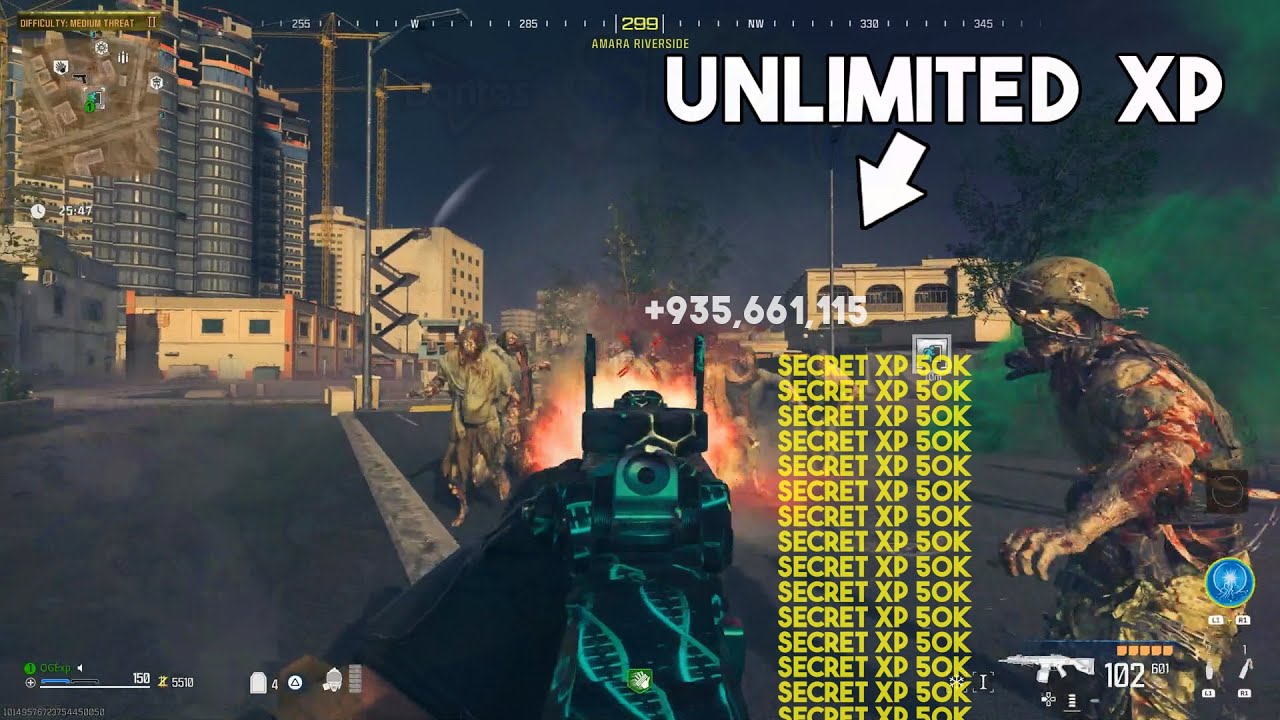 MW3 Unlimited XP Method in Zombies (MAX WEAPON XP MAX RANK) - YouTube