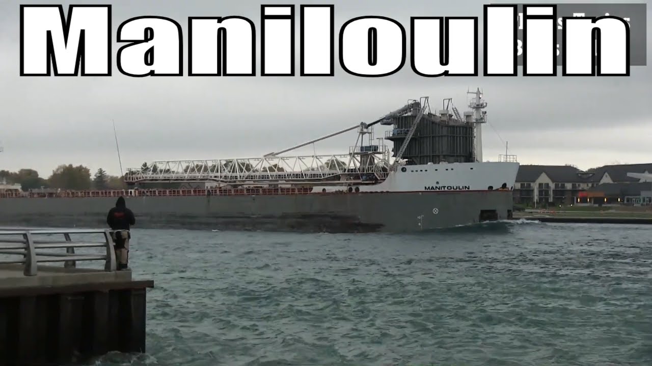 1991 Maniloulin - 202m / 662ft - Bulk Carrier Cargo Ship In Great Lakes ...