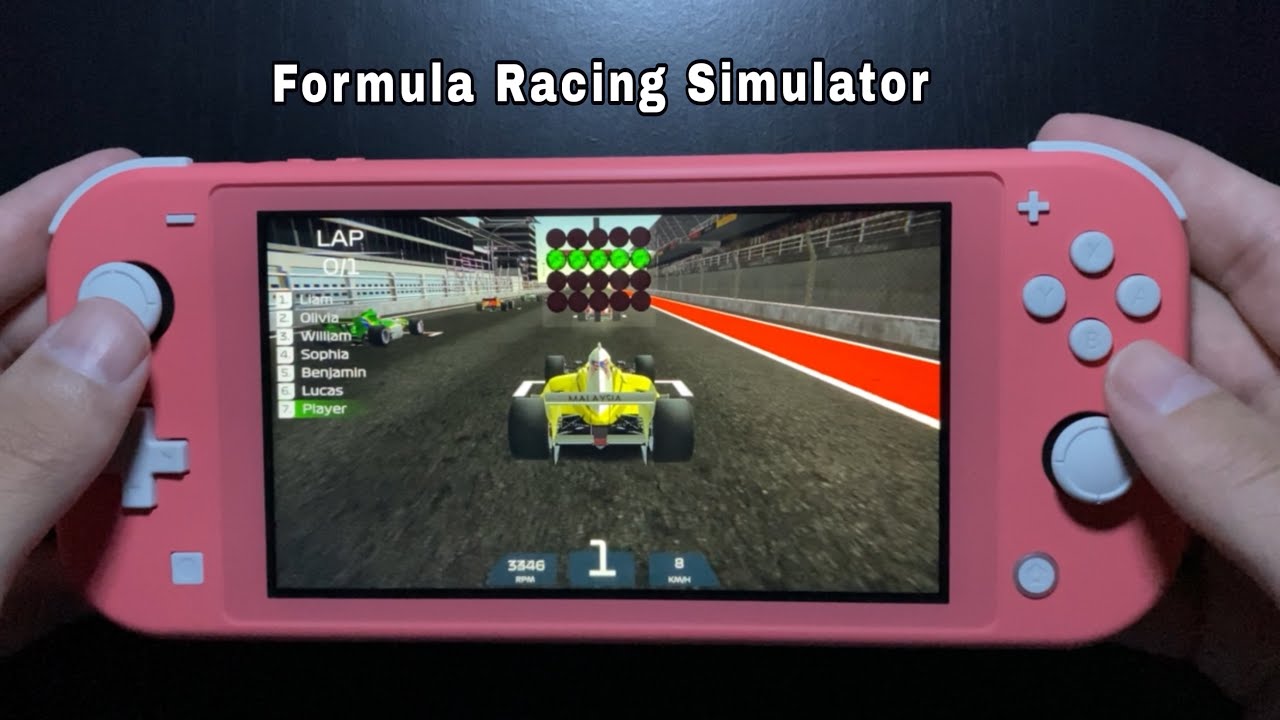 Formula Racing Simulator en Nintendo Switch LITE Gameplay - YouTube