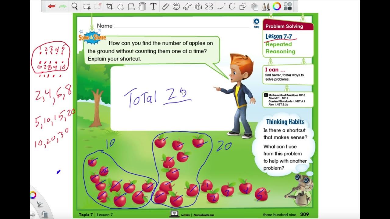 SAVVAS Lesson 7-7 (grade 1) - YouTube