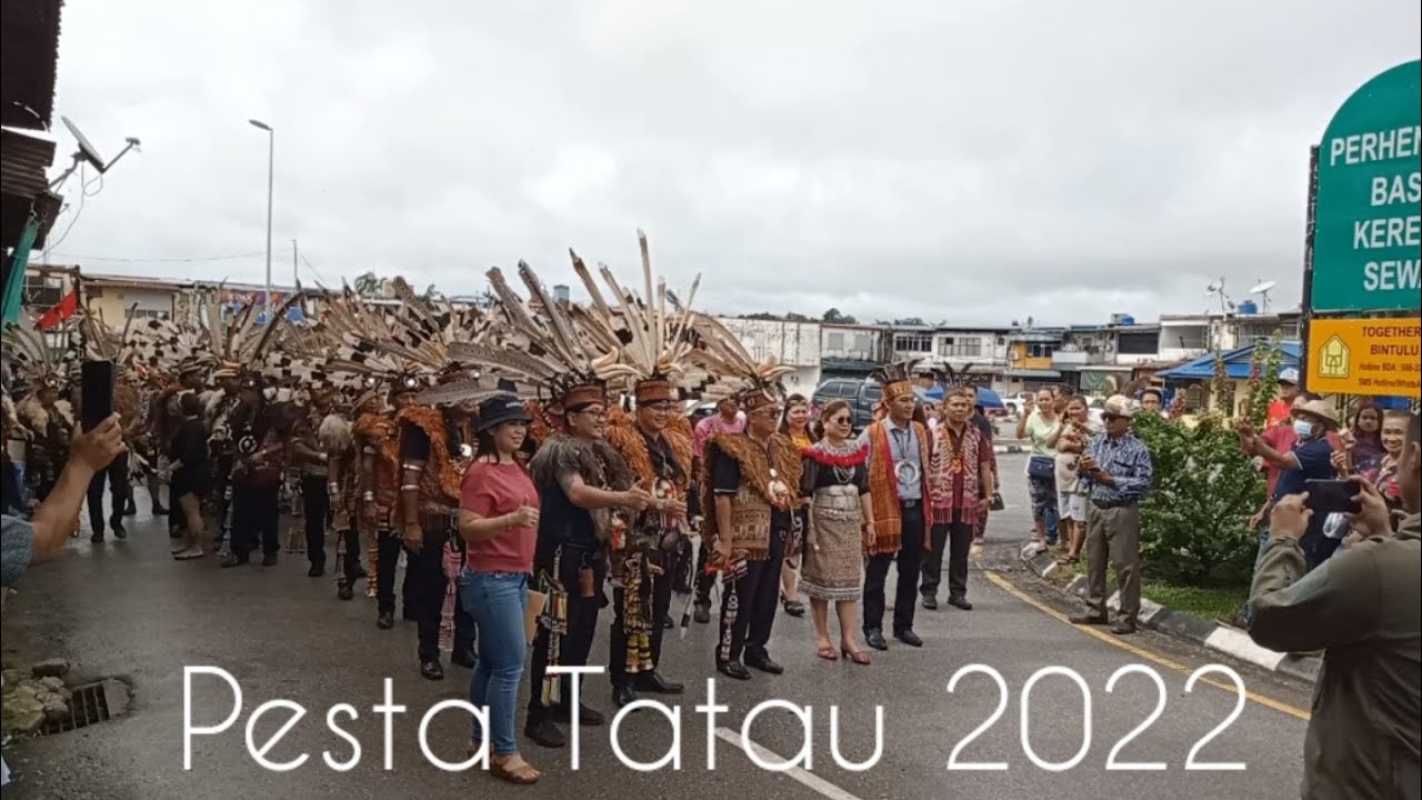 Perarakan @ Niti daun Pesta Tatau 2022 - YouTube