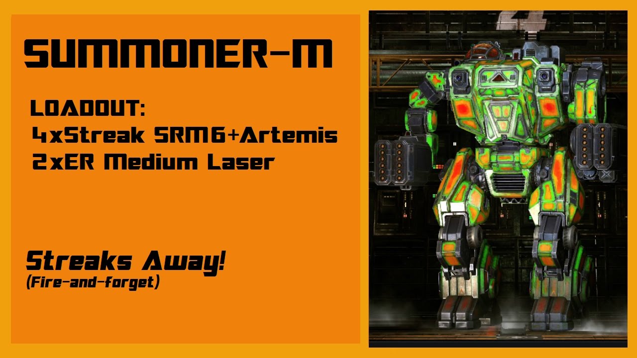 Summoner M - Streak Boat - Mechwarrior Online - YouTube