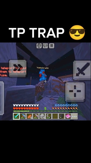 TP TRAP 😎 #minecraft #shorts #lifeboatsurvivalmode - YouTube