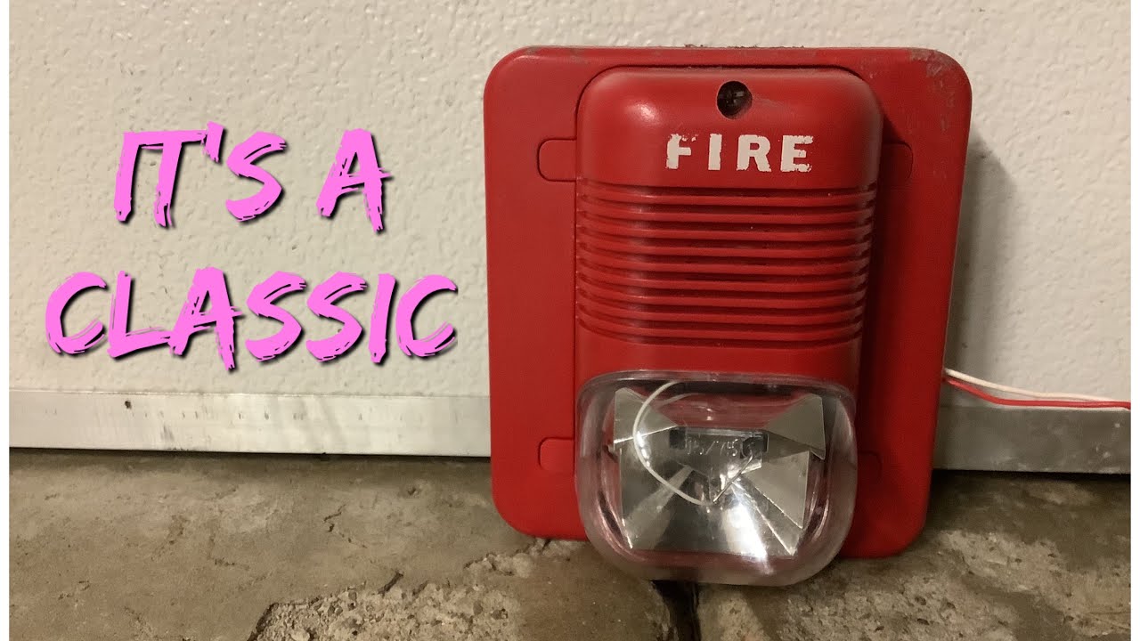 Spectralert Classic fire alarm horn strobe test. - YouTube