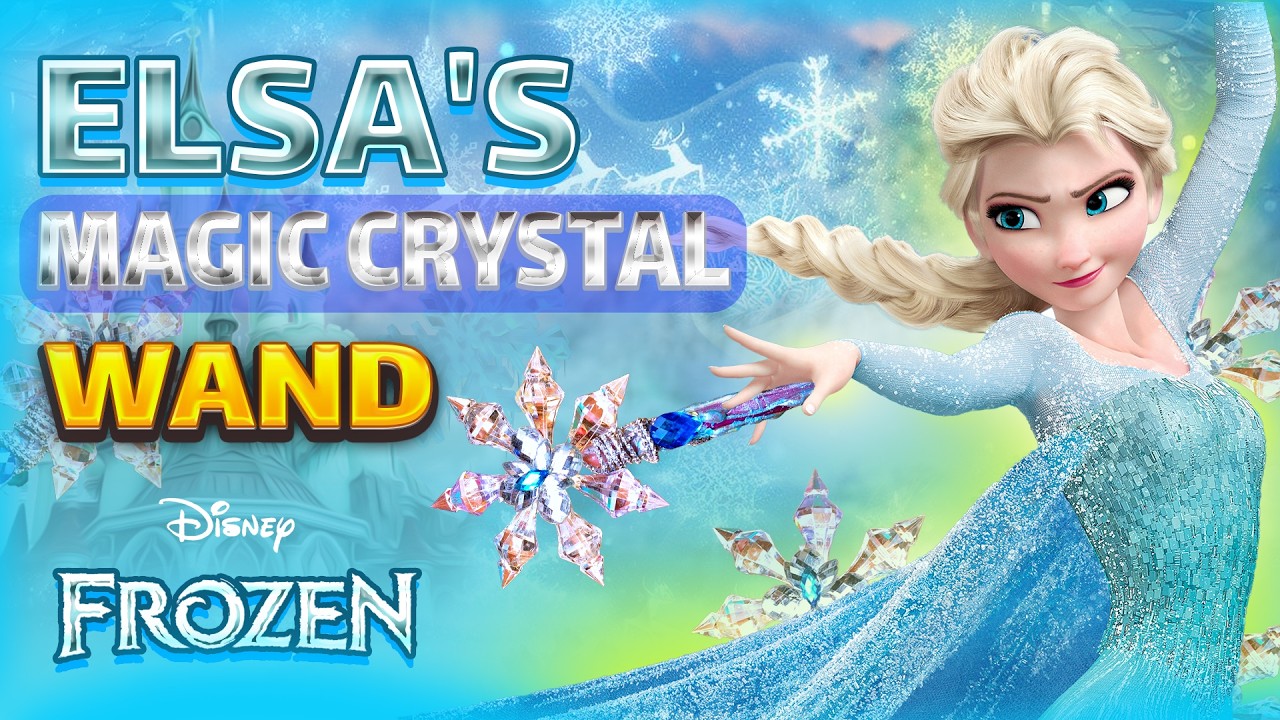 Elsa's magic in the real world! Making an ice crystal wand ️ - YouTube