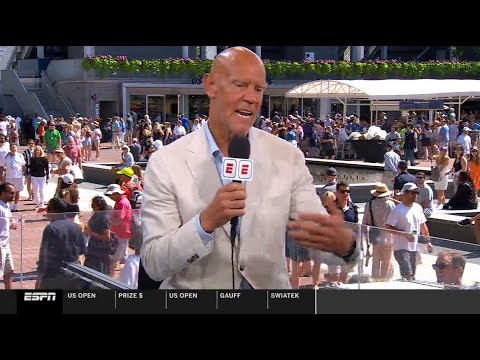 Murphy Jensen, Co-Founder at WEconnect Health, shares his story with ESPN at the 2022 US Open ...