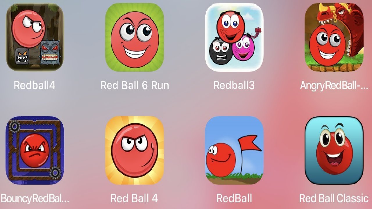 Red ball 4, Red Ball 6 Run, Angry Red Ball, Red Ball Classic - Play ...