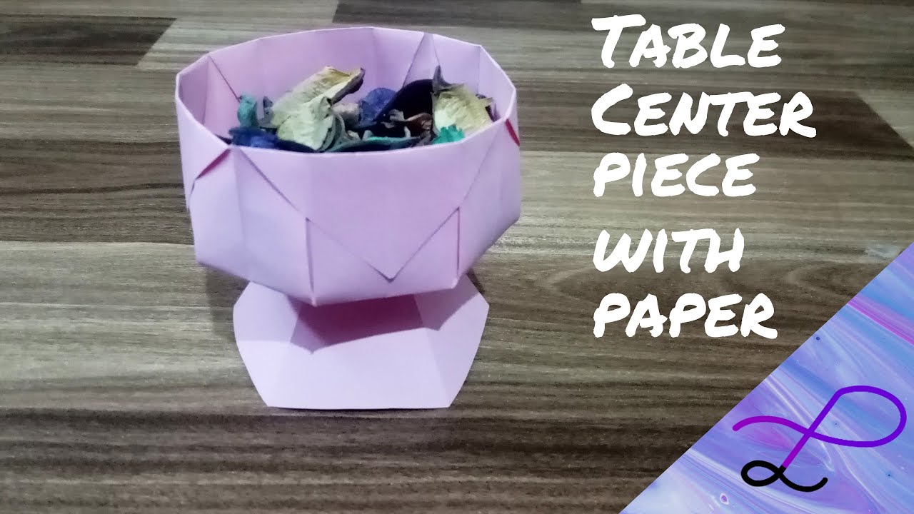 DIY Table centerpiece out of Paper | Step-by-step Tutorial | Origami ...