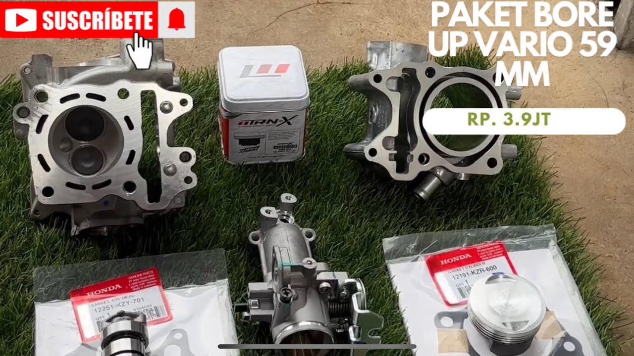 PAKET BORE UP VARIO 125 150 59 SPEK ANDALAN KITA HEAD PORTING FLOW ...