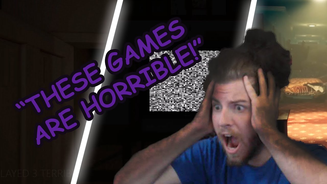 We Played 3 HORRIBLE Horror Games - YouTube