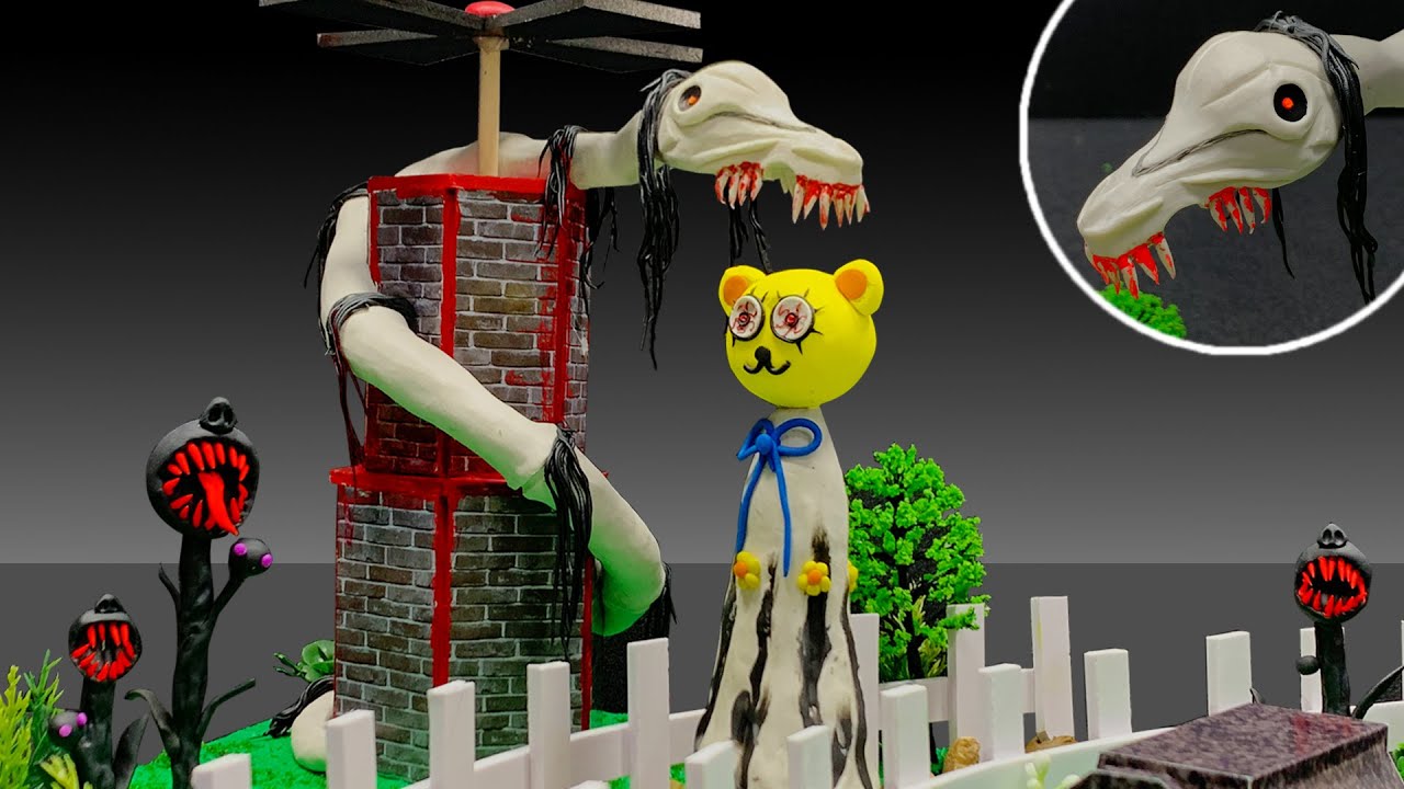 Making LONG HORSE vs SIREN HEAD With Clay | Trevor Henderson Creatures ...