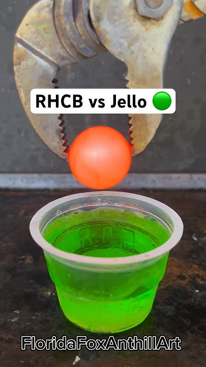 RHCB vs Jello 🟢 #satisfying #asmr #experiment - YouTube