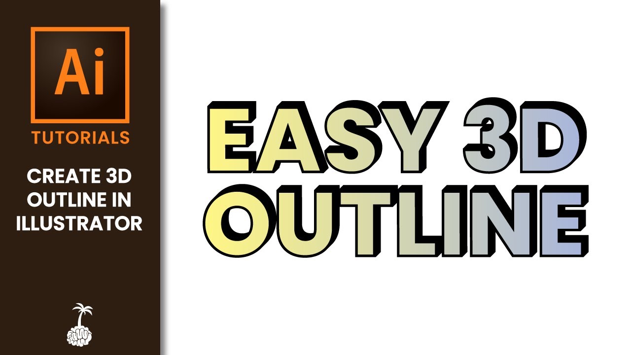 Create A 3D Outline In Illustrator YouTube Create A 3D Outline In Illustrator YouTube