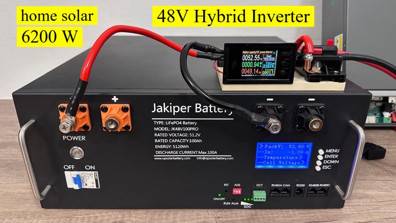 how to install a home solar energy storage system, 6KW inverter ...