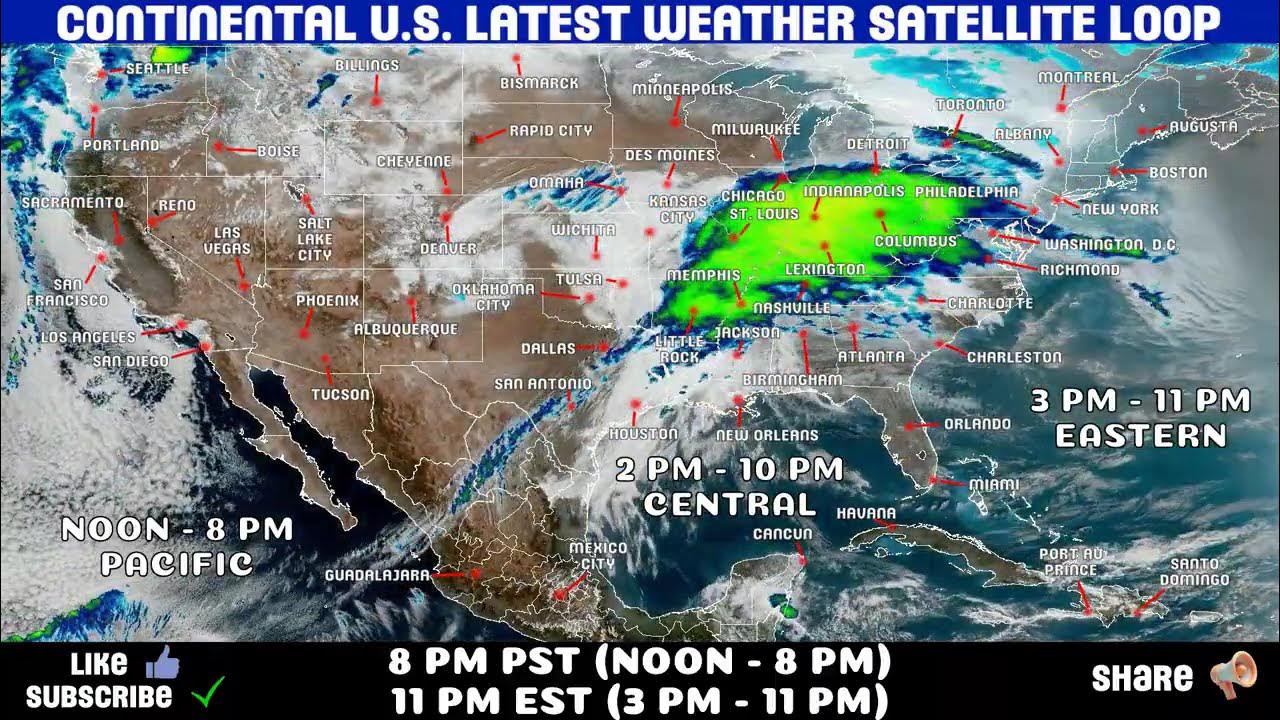FULL USA Thu Jan 30 Latest Weather Satellite Animation Loop - Daily ...