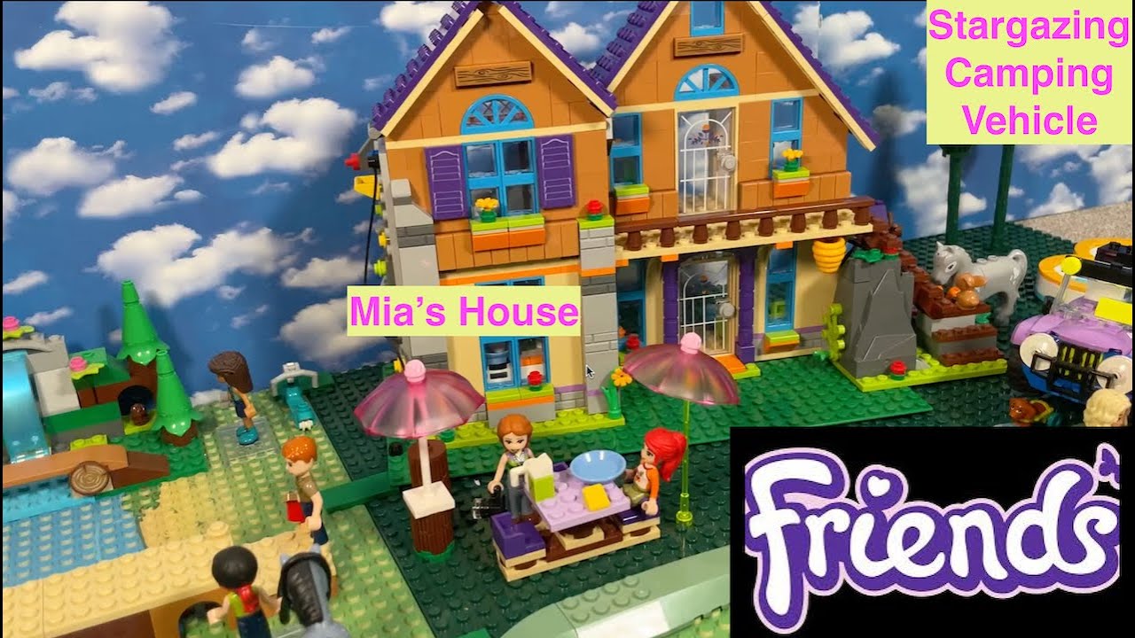 Lego Friends forest display with Mia's House and Stargazing Camping ...