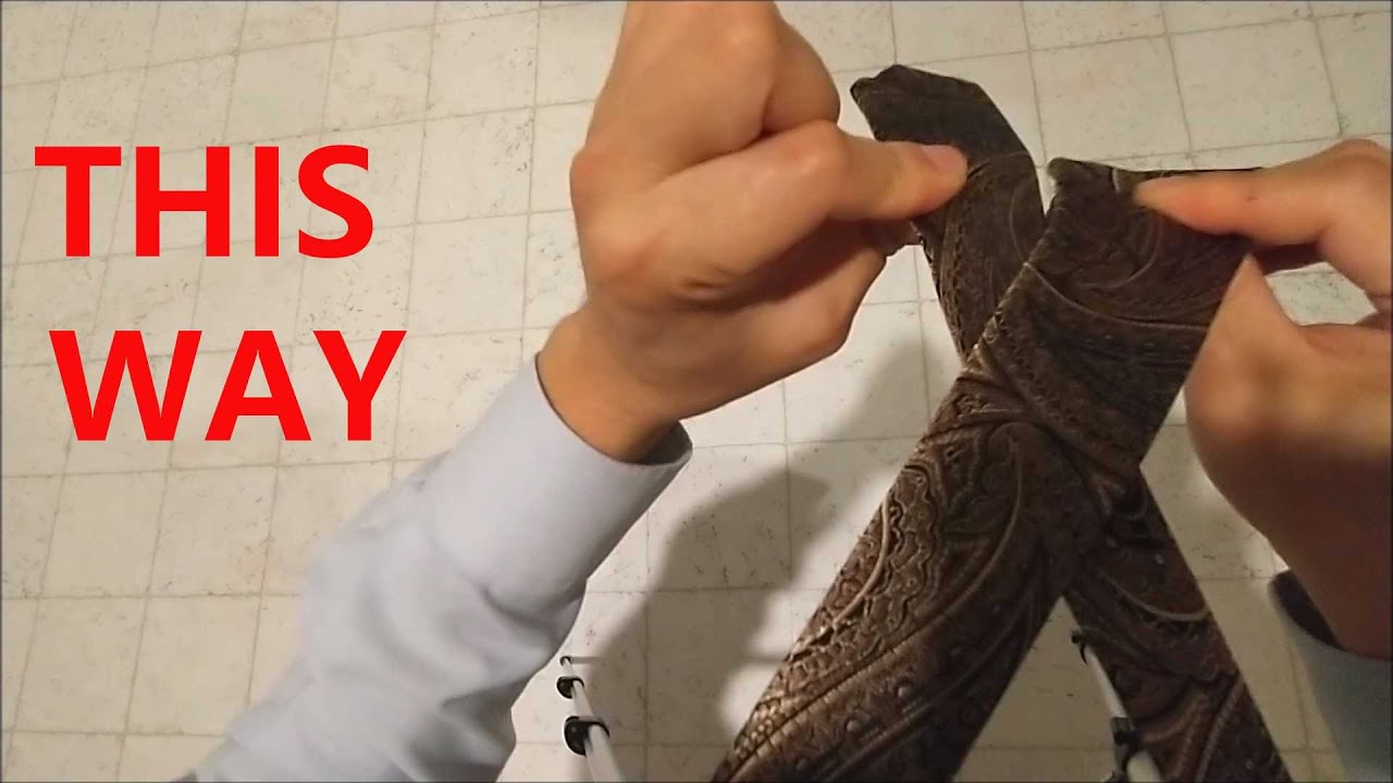 How to tie a tie and untie from different angles - YouTube
