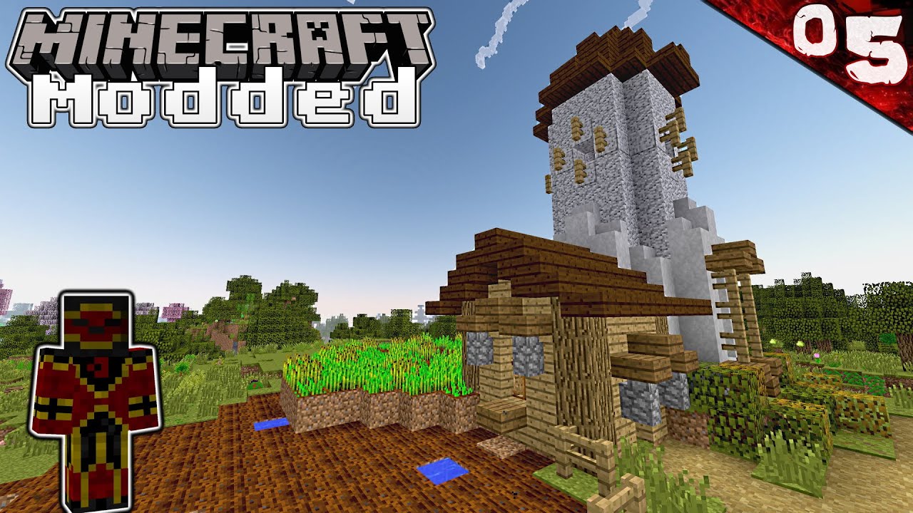 🎆 Treated Wood, Industrial Hemp and Windmills🎆Ep.05 🎆 Minecraft but ...
