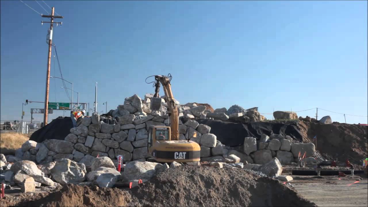 Capping a Rock Wall - YouTube