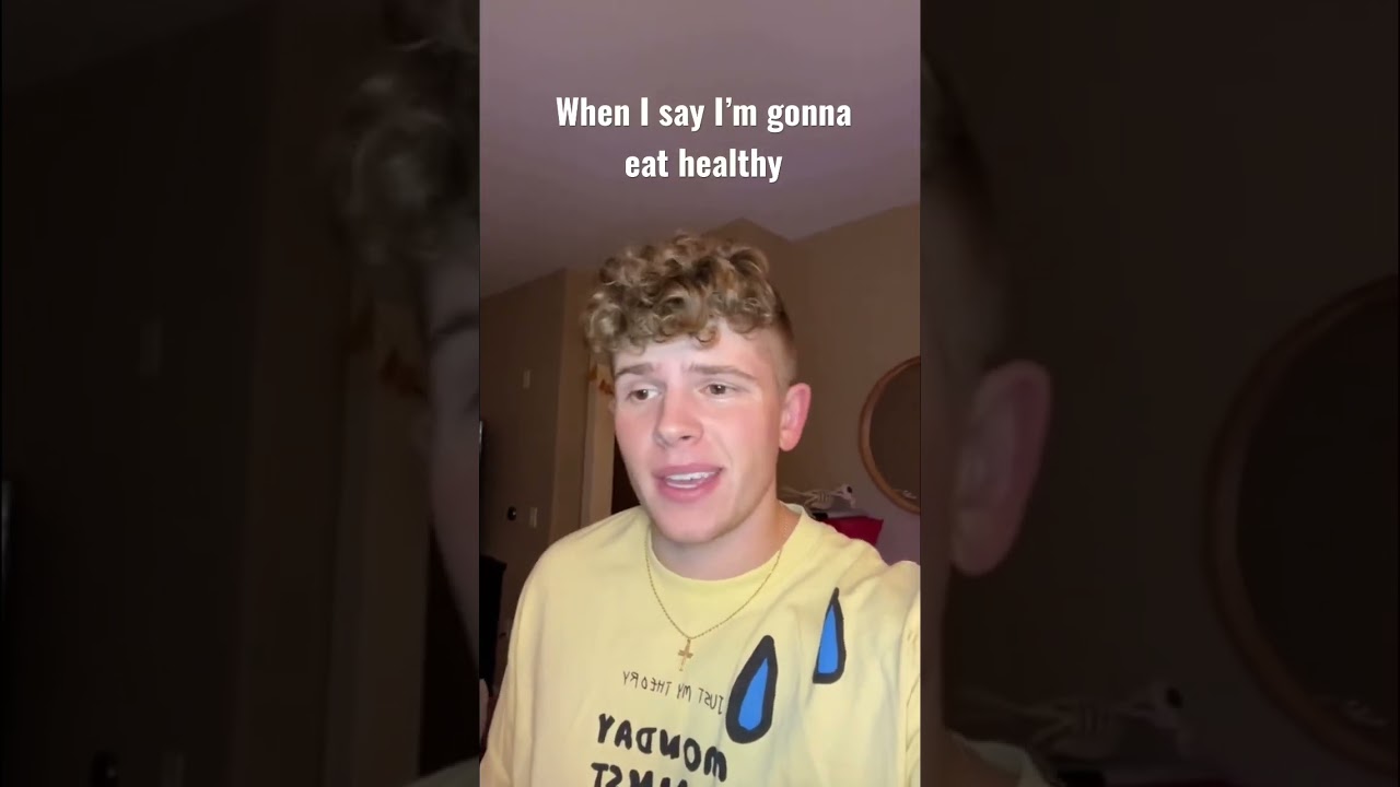 When I say I’m gonna eat healthy… #shorts #relatable #food - YouTube