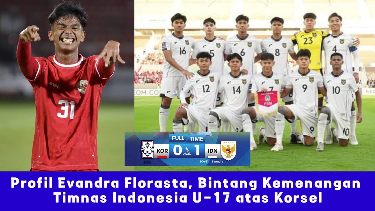 Profil Evandra Florasta, Bintang Kemenangan Timnas Indonesia U-17 atas ...